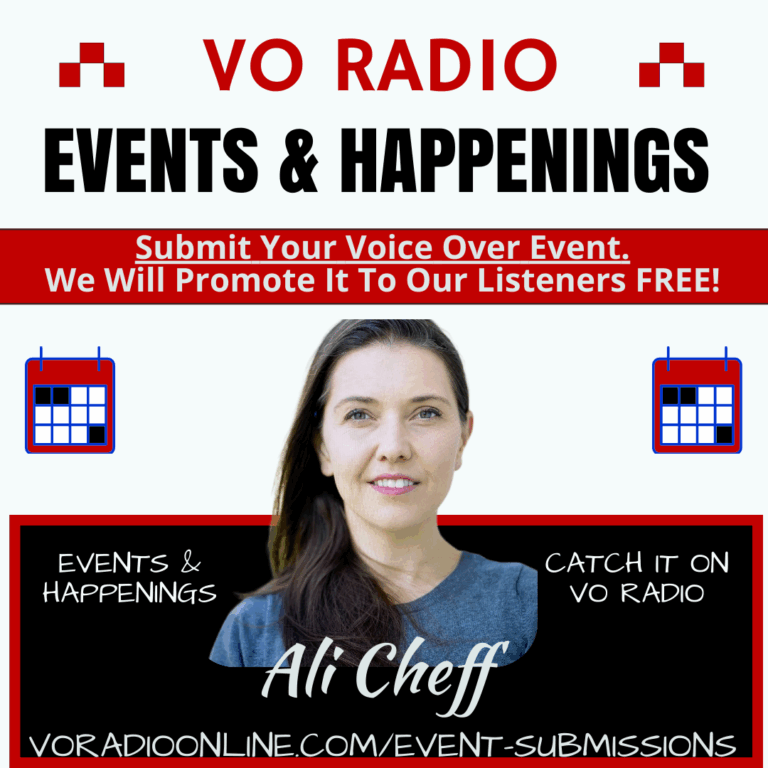 Voice Over Industry Events | VO Radio Calendar Submissions